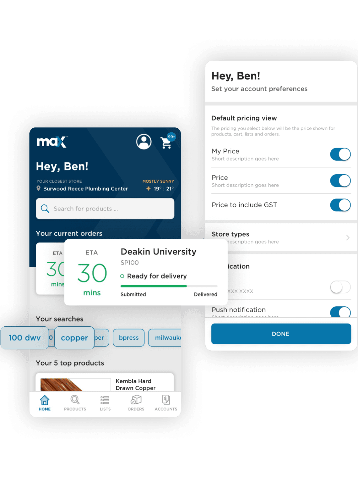 Reece Group: B2B maX App – Design Sprint & UX/UI Design Strategy ...